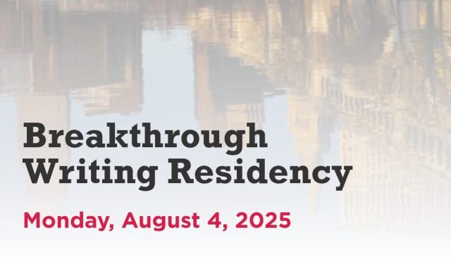 Breakthrough Writing Residency, by Literary Cleveland – Creative ...